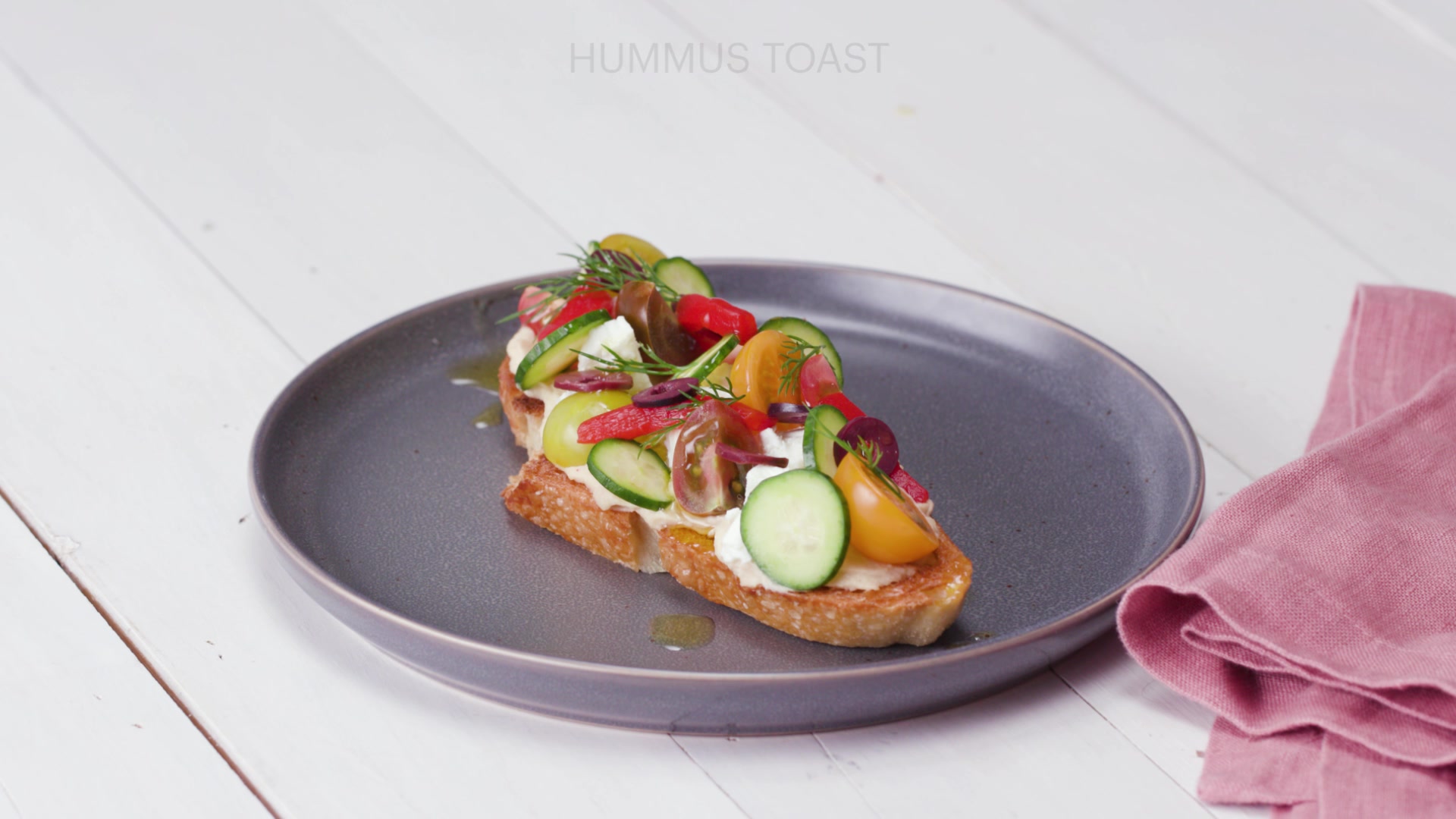 Hummus Toast | Tastemade