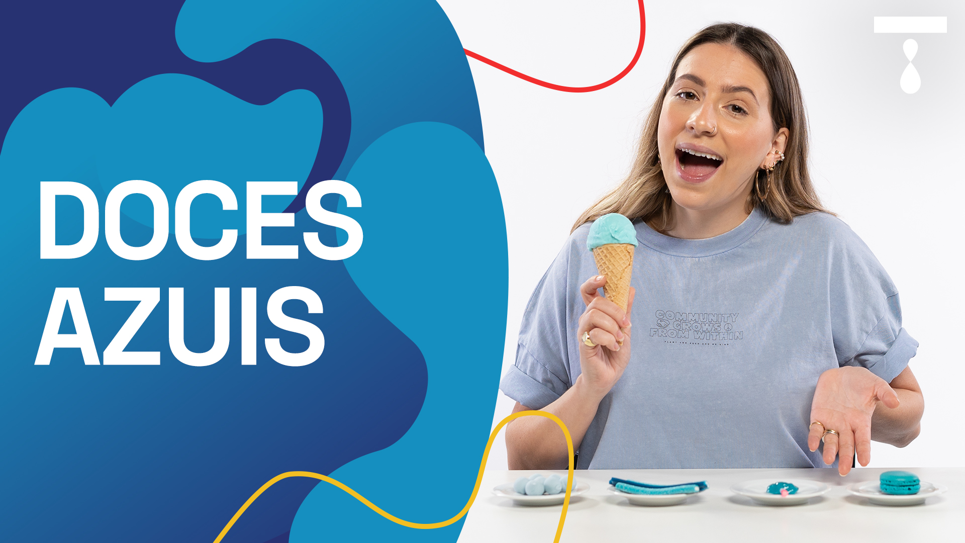 Liz Experimenta Doces Azuis | Tastemade