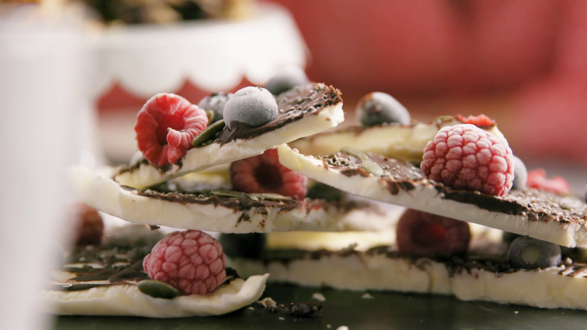 Yogurt & Chocolate Swirl Frozen Bark | Tastemade