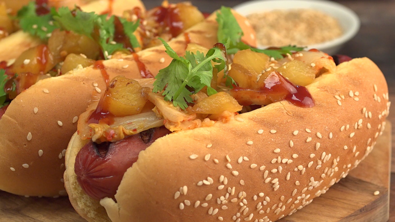 Kimchi Dogs with Caramelized Pineapple | Tastemade