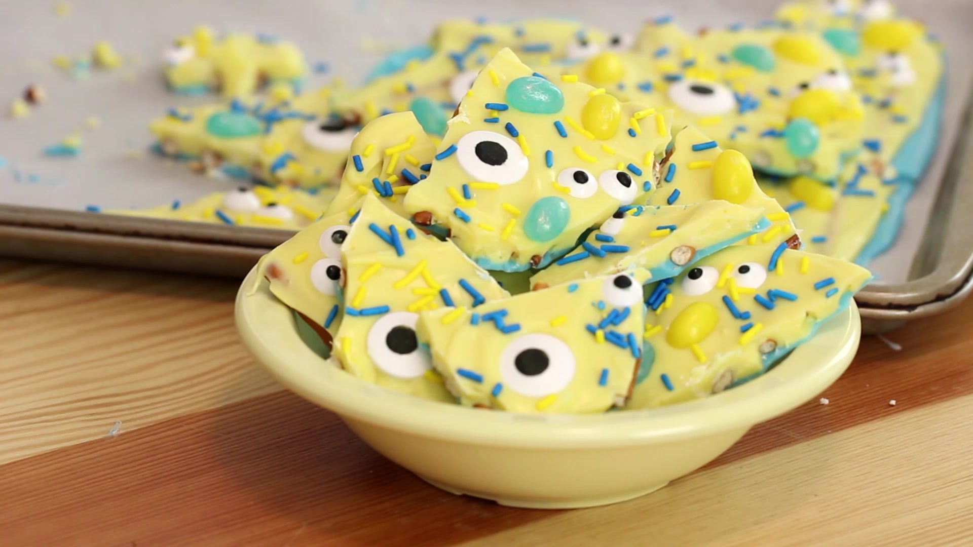 Minion Chocolate Bark | Tastemade