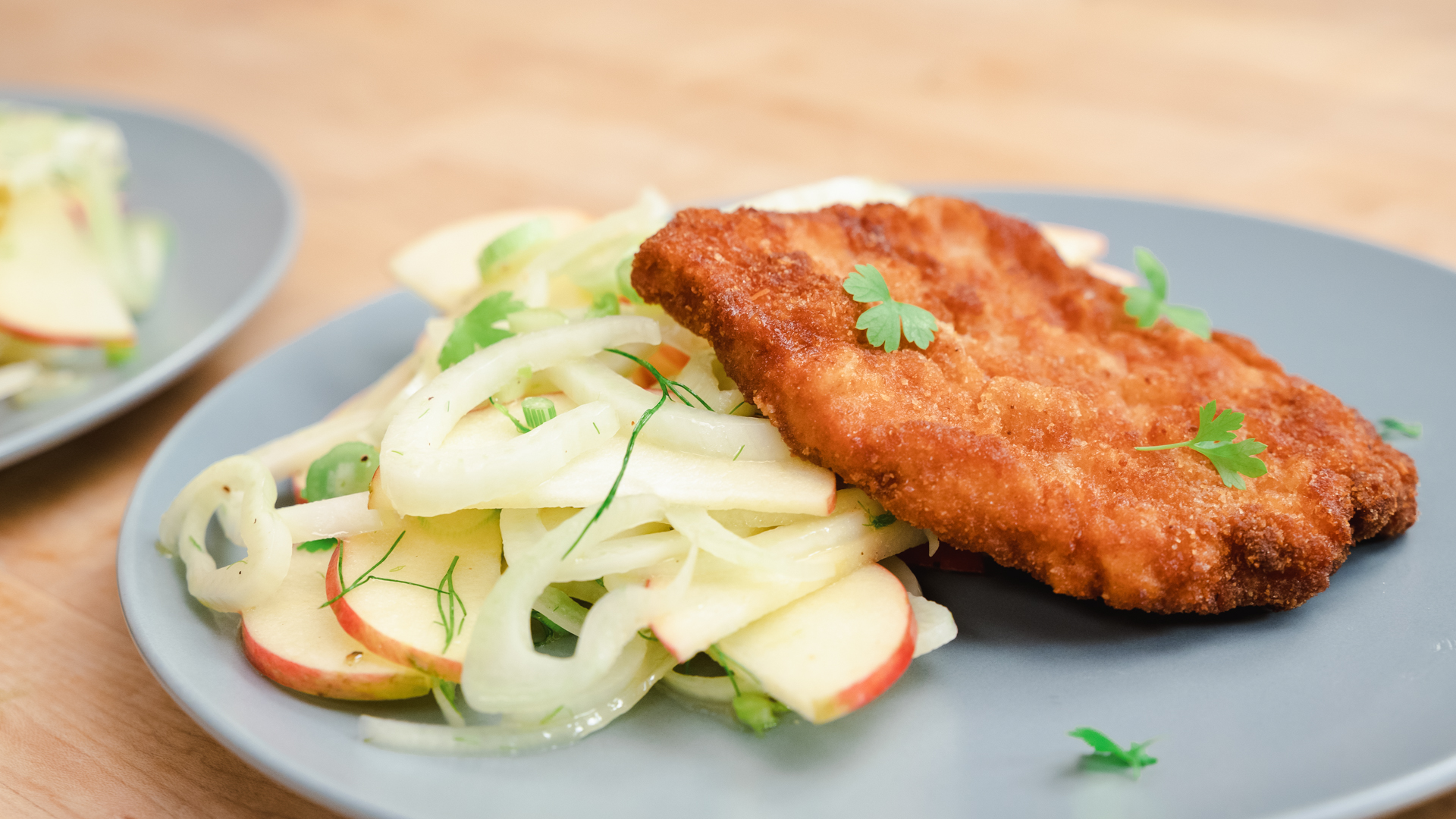 Crispy Pork Cutlet with Fennel Salad | Tastemade