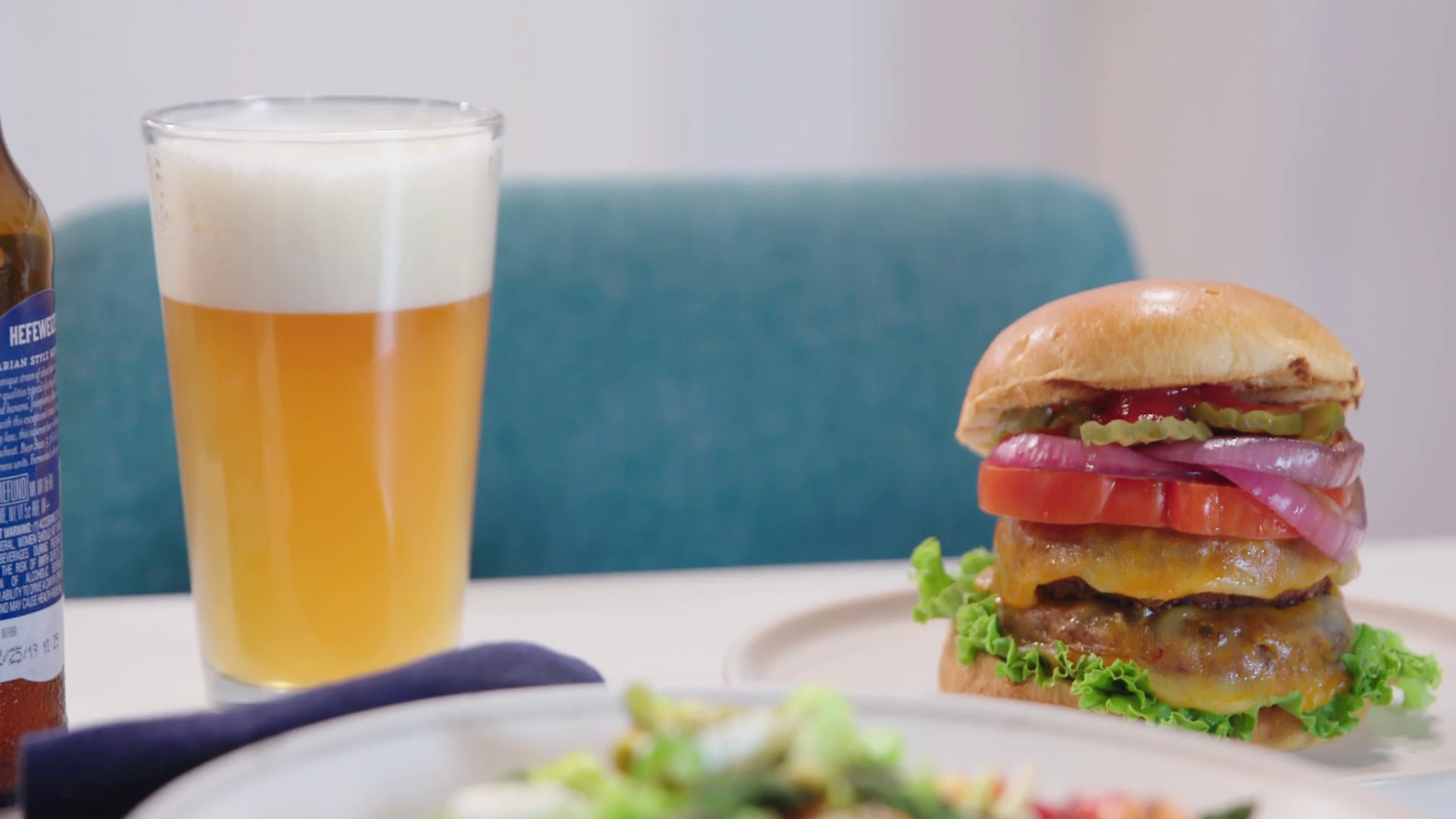 Grilled Vegetarian Cheeseburger with Grilled Onions | Tastemade